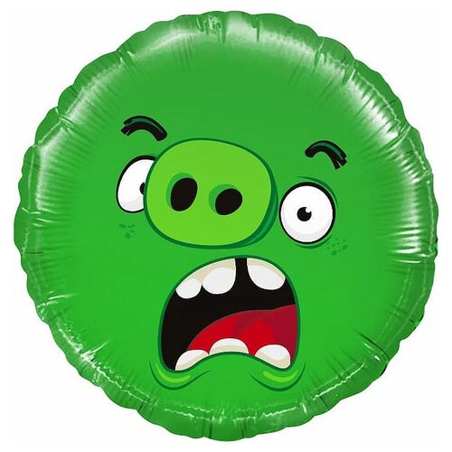 Шар-круг фольгированный Энгри Бердз (Angry Birds), 46 см