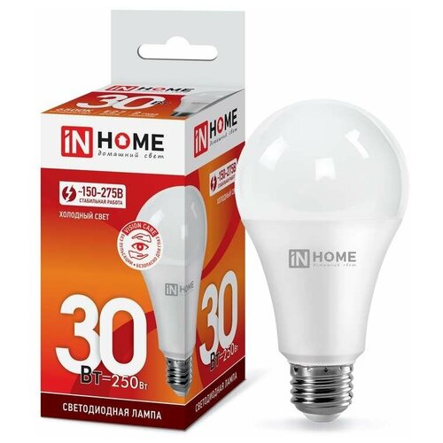 Лампа светодиодная LED-A70-VC 30Вт 230В E27 6500К 2700лм IN HOME 4690612024165 (3шт.)