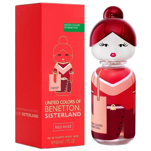 Benetton Туалетная вода Sisterland Red Rose, 50 мл