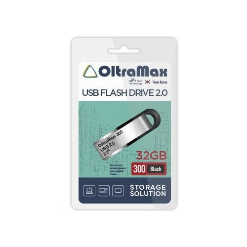 USB Flash Drive 32GB - OltraMax 300 2.0 OM-32GB-300-Black