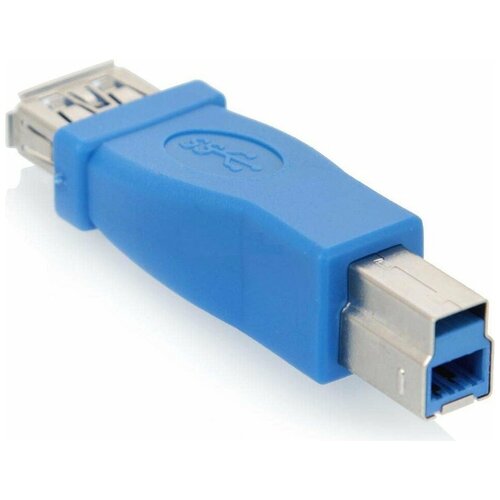 Адаптер-переходник GSMIN RT-14 USB 3.0 A (M) - USB 3.0 B (M) (Синий)
