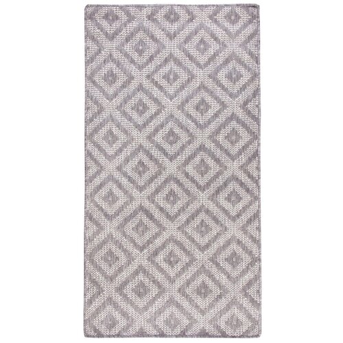 Ковер Люберецкие ковры Эко 77014-37, серый, 1.5 х 0.8 м