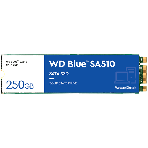 Твердотельный накопитель Western Digital WD Blue SATA 250 ГБ M.2 WDS250G3B0B