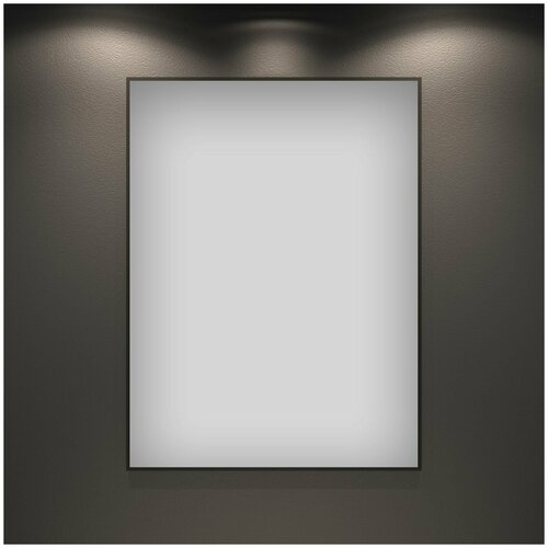 Влагостойкое прямоугольное зеркало Wellsee 7 Rays' Spectrum 172200760, размер 80 х 120 см, с тонким черным матовым контуром