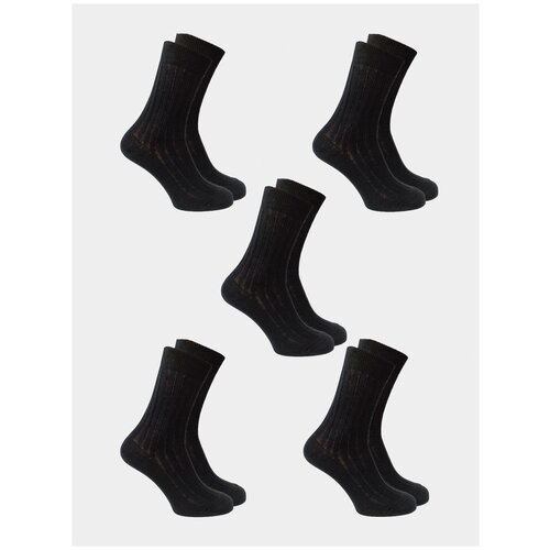 Носки Киреевские носки, 5 пар, размер 43/46, черный
