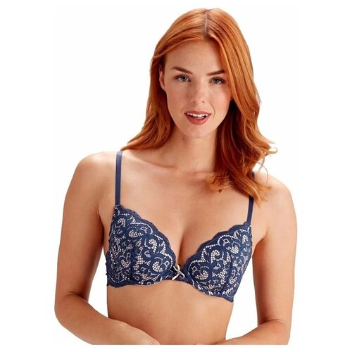 Бюстгальтер Pretty Polly, размер 36D, синий