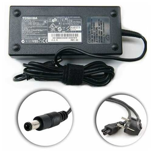 Для Toshiba SATELLITE P300-133 Зарядное устройство блок питания ноутбука (Зарядка адаптер + сетевой кабель/ шнур)