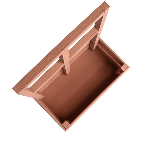 Кашпо Дарим красиво Оконная клумба, 24x14x30 см, коричневый
