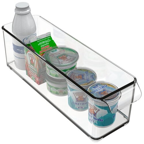 Контейнер для хранения Mannaz , пластиковый, для холодильника, 329х96хh102 мм