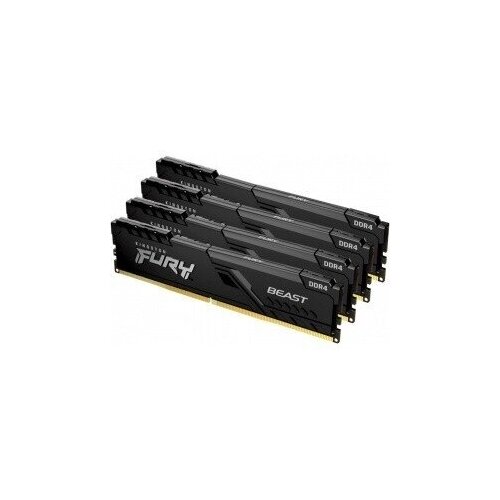 Kingston DRAM 16GB 2666MHz DDR4 CL16 DIMM (Kit 4x4Gb) FURY Beast Black KF426C16BBK4/16