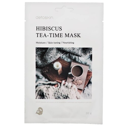 Detoskin HIBISCUS TEA-TIME MASK Тканевая маска с гибискусом