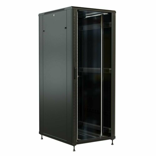 Шкаф напольный WRline 19 дюймовый, 47U, 2277x800х800 мм, задняя дверь сплошная, черный