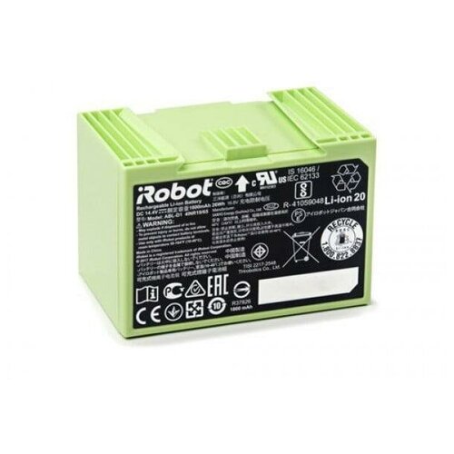 Запчасть, аксессуар, расходный материал для пылесосов iRobot Аккумуляторная батарея Li-ion,1800 mAh, Roomba, салатовая