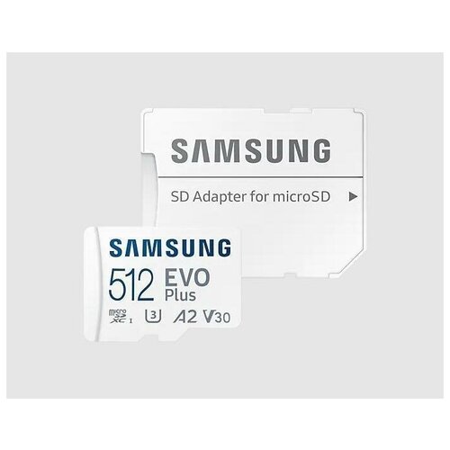 Карта памяти MicroSDXC Samsung EVO Plus 512GB Белый