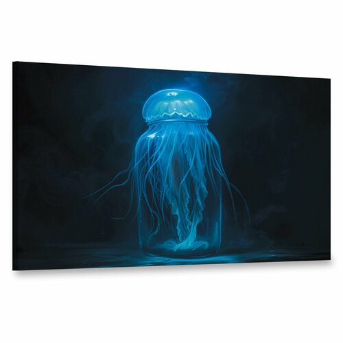 Интерьерная картина 100х60 "Медуза в чарующем плену"