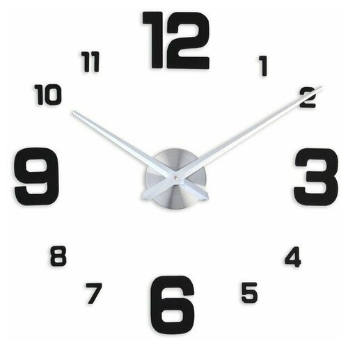 Часы-наклейка Рубин Diy, "Эндерлин", черные, 120 см, с механизмом