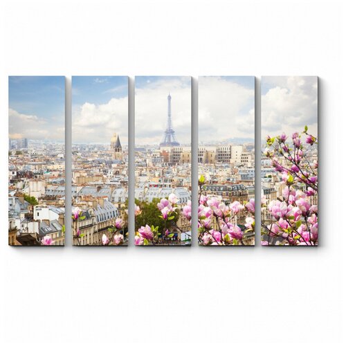 Модульная картина Весна в Париже 160x96