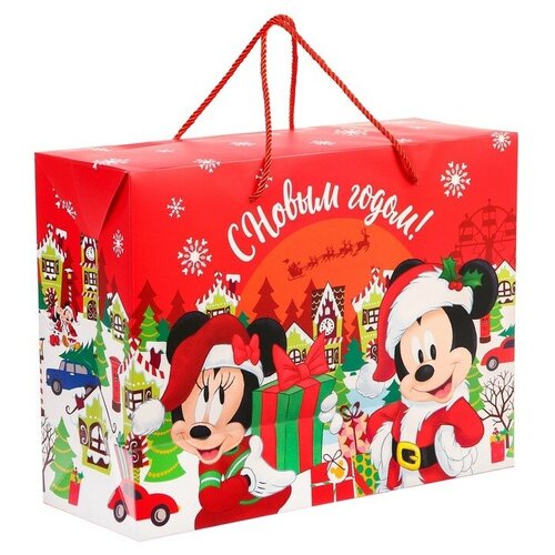 Disney Пакет-коробка"С Новым Годом!", 40х30 см, Микки Маус