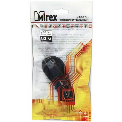 Кабель соединительный Mirex USB 3.0 AM-microBM 1 метр, двойной экран