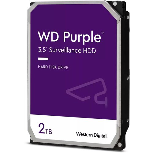 Жесткий диск WD SATA-III 2TB WD23PURZ Surveillance Purple (5400rpm) 256Mb 3.5"