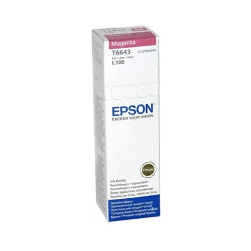 Чернила Epson L100/110/200/210/300/355/550/555 (O) C13T66434A, magenta, 70ml