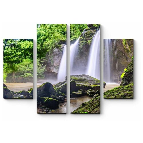 Модульная картина Райский водопад130x98