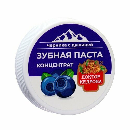 Binturong Зубная паста душица с черникой Доктор Кедрова, 35 гр