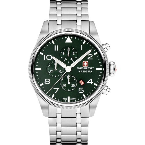 Наручные часы Swiss Military Hanowa Air SMWGI0000404, зеленый, черный