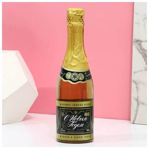 Гель для душа во флаконе шампанское «Удачи в Новом году!», 500 мл (комплект из 7 шт)
