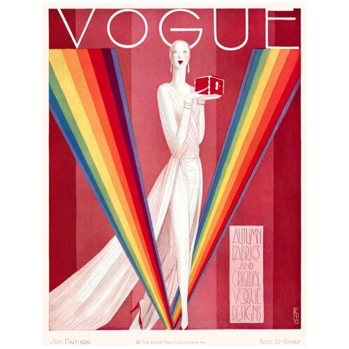 Постер / Плакат / Картина Vogue - Красная шкатулка 90х120 см в подарочном тубусе