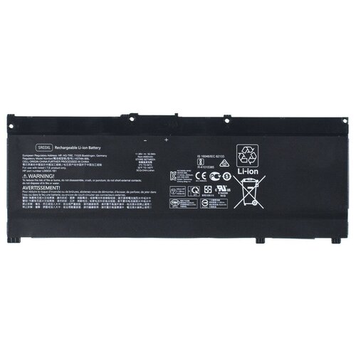 Аккумулятор SR03XL Premium для HP Pavilion 15-cx0027ur, 15-cx, 15-cx0171ur, HP OMEN 17-cb0028ur / 11,55V 4323mAh 49,9Wh