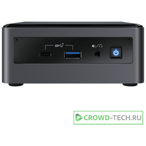 Intel NUC BXNUC10I5FNHN Intel Core i5-10210U, VGA Intel UHD Graphics, 4xUSB3.1, 1x m.2 SSD, 1x2.5HDD, VESA, (без шнура) no codec