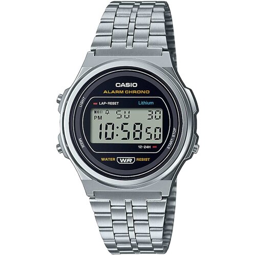 Наручные часы CASIO Vintage A171WE-1A, серый, серебряный
