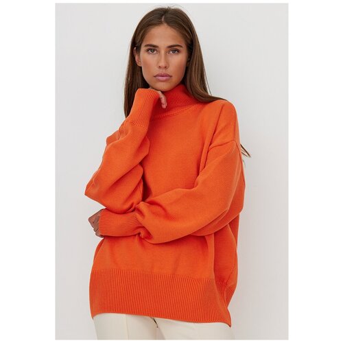 Свитер KIVI CLOTHING, размер 40-46, оранжевый