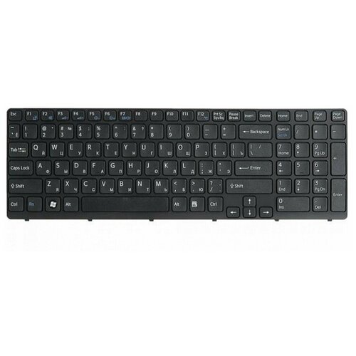 Клавиатура для ноутбука Sony SVE15 SVE17 черная с рамкой p/n: 149151211, 9Z. N6CBW. G0R, 9Z. N6CSW. G0R