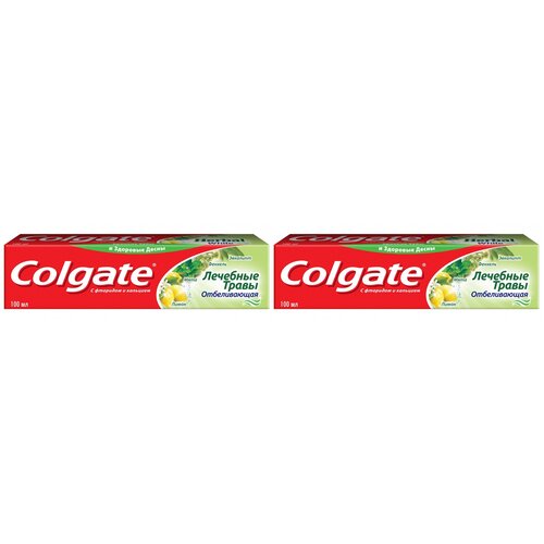 Colgate Зубная паста Лечебные травы Отбеливающая, 100 мл, 2 шт