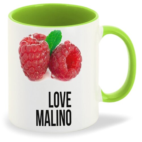 Кружка светло-зеленый CoolPodarok Love malino