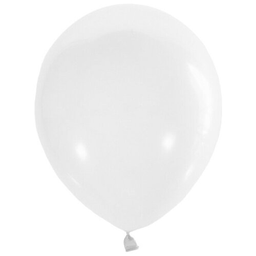 Воздушные шары, 100шт, М12/30см, Поиск, белый, пастель