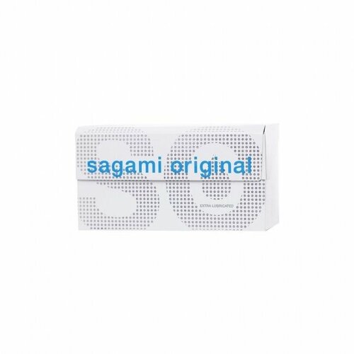 Презервативы Sagami, original 0.02, extra lub, полиуретан, 19 см, 12 шт. (Цвет: прозрачный)