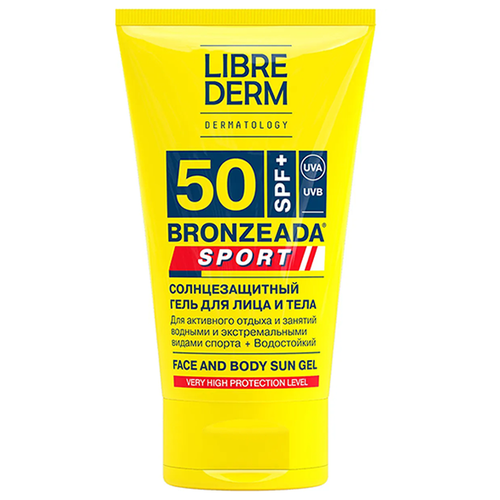 Librederm Librederm Bronzeada sport солнцезащитный гель SPF 50, 150 мл