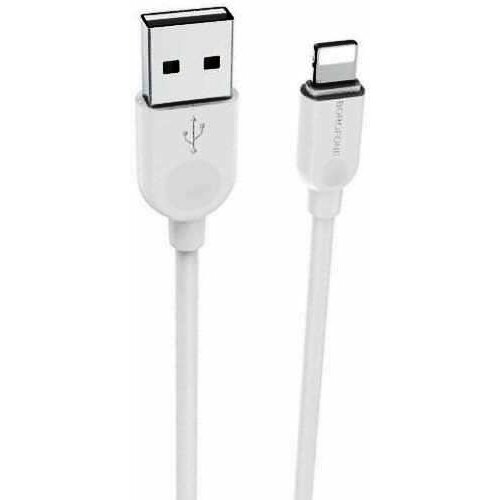 Кабель USB2.0 Am Lightning Borofone BX14 White, белый - 1 метр, 2 штуки