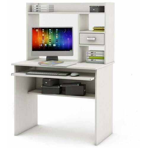 Компьютерный стол МФ Владимир Имидж-30 Белое дерево