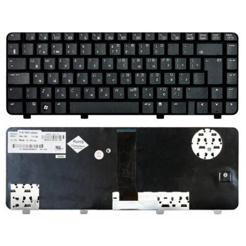 Клавиатура для ноутбука HP Compaq 6720S черная версия 2