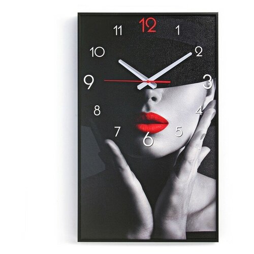 TIMEBOX Часы-картина настенные, интерьерные "Девушка", плавный ход, 57 х 35 х 4 см