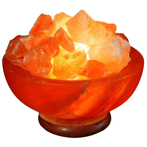 Соляная лампа Ваза с камнями из гималайской соли WL 2,5-3,5 кг