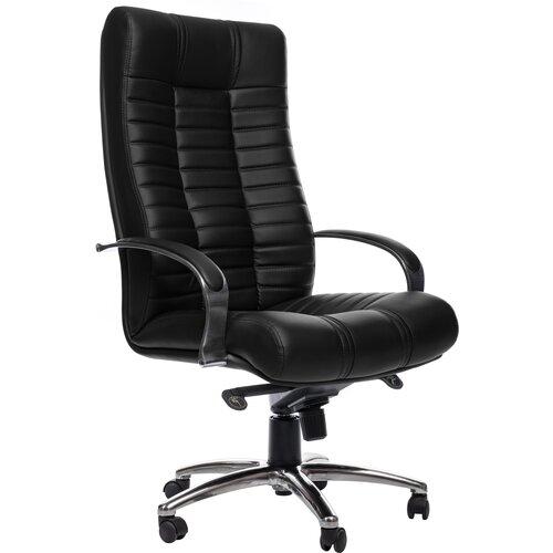 Компьютерное офисное кресло РосКресла Атлант 2 ML руководителя, обивка: экокожа, цвет: черный