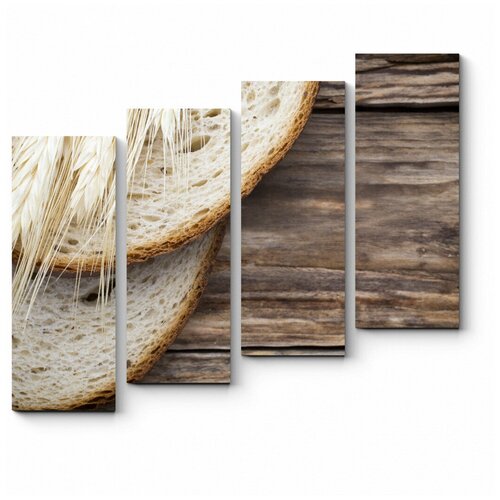 Модульная картина Ломтики горячего хлеба 170x147