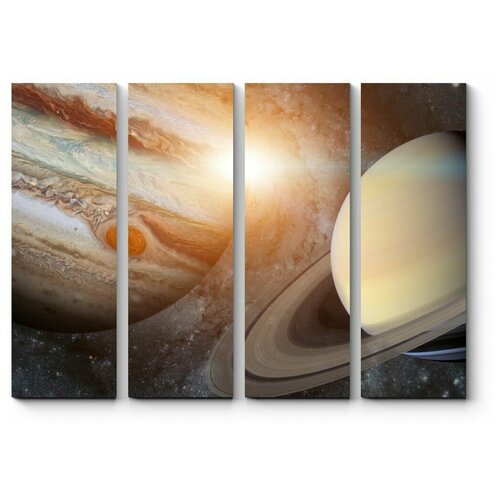 Модульная картина Кольца Сатурна 150x113