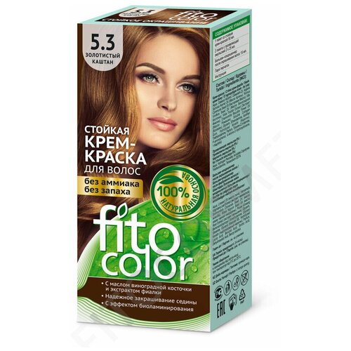 Фитокосметик Fitocolor Стойкая крем-краска для волос 5.3 Золотистый каштан 115 мл-2 шт.