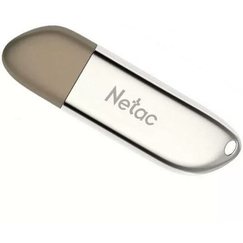 Флешка Netac 32 ГБ, USB 3.0 флеш-накопитель, серебристого/бежевого цвета